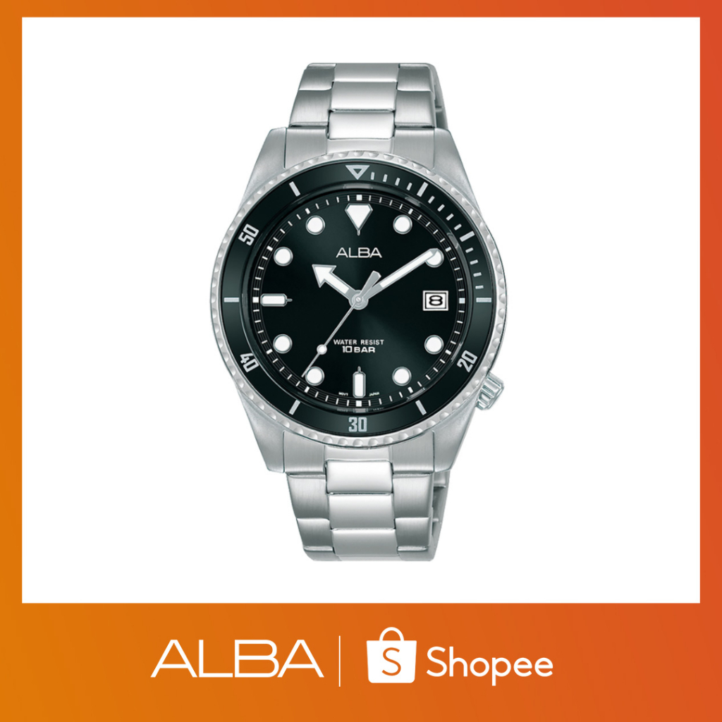 ALBA Philippines Black Dial Stainless Steel Strap AG8L47X1 Quartz Women ...
