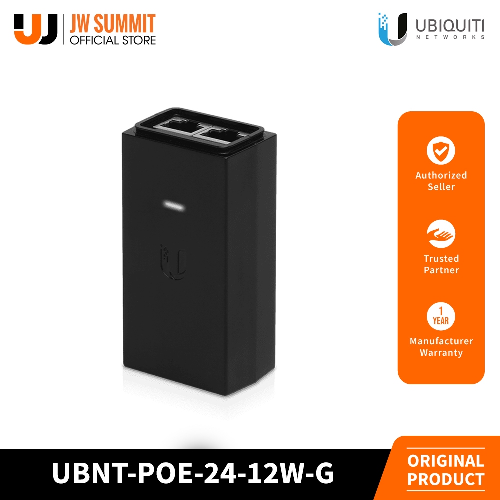 Ubiquiti 24V PoE Mid Power Adapter (UBNT-POE-24-12W-G) | Shopee Philippines