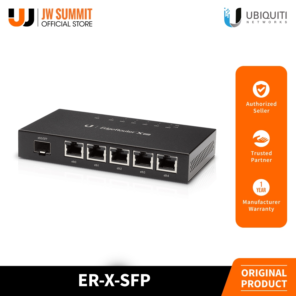 Ubiquiti EdgeRouter X SFP 5 GbE RJ45 Ports Router with 24V Passive PoE ...