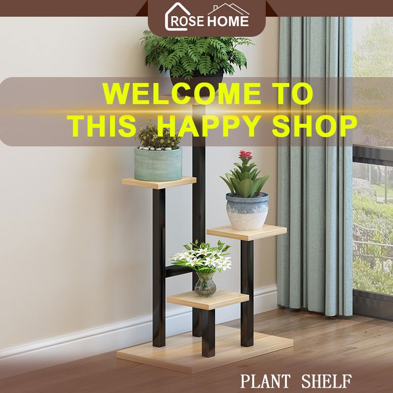 Multi story floor to ceiling flower rack living room decoration ...