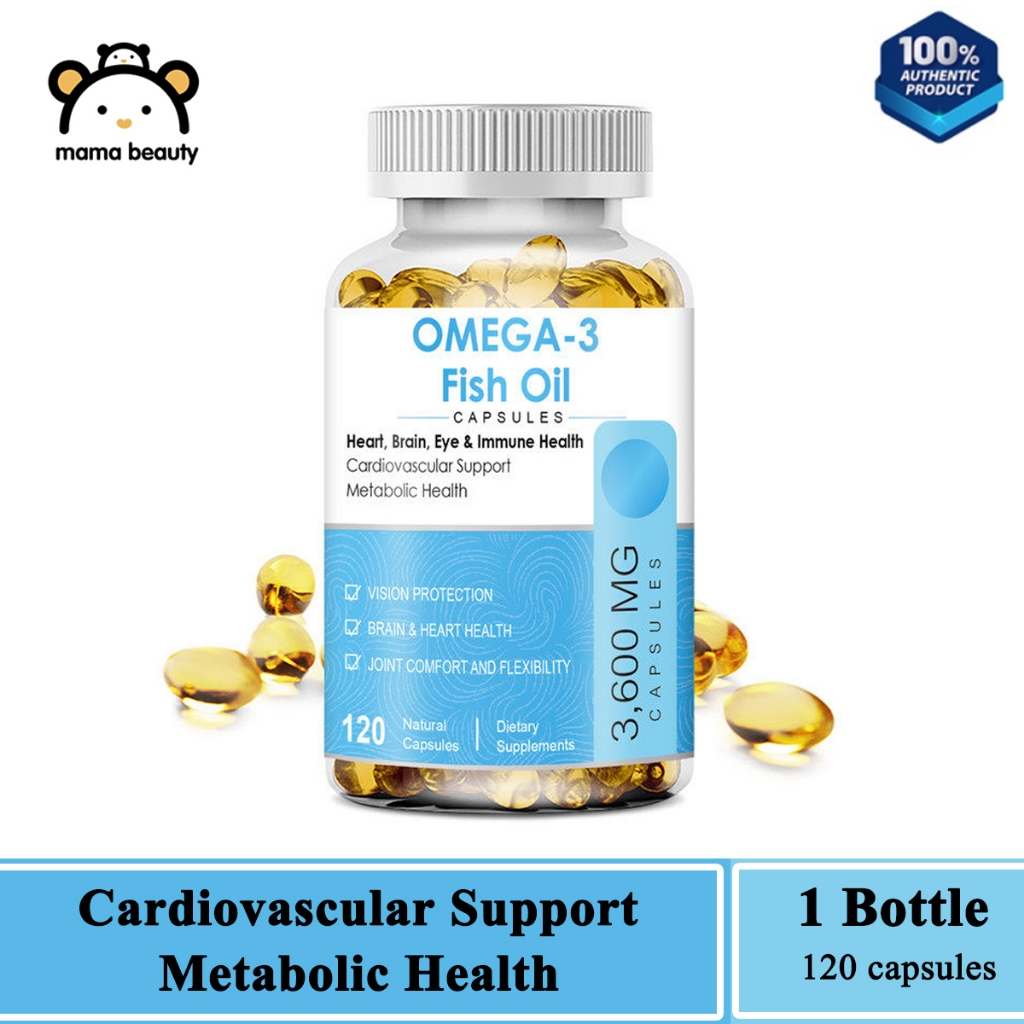 Mama Beauty Omega 3 Fish Oil Softgels Fish Oil Capsules with EPA and ...
