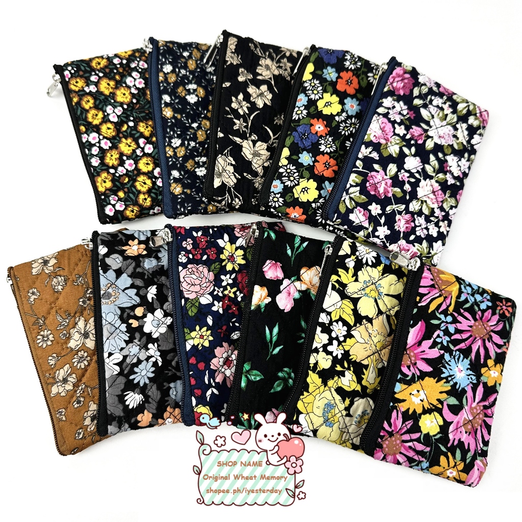 11 colors Coin Pouch Mini Cute Wallet with Floral Cloth pouch | Shopee ...