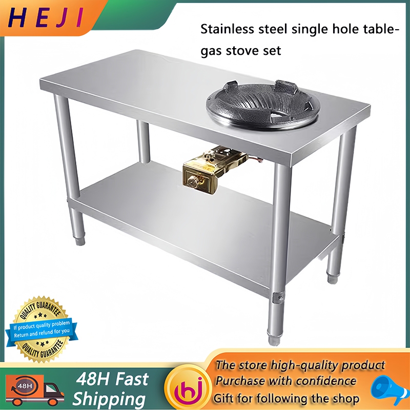 Commercial table stove LPG stove Stainless table with Single and double ...