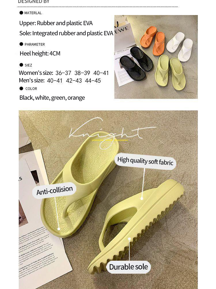 EVA slippers with thick soles, high-end outdoor slippers, fashionable ...