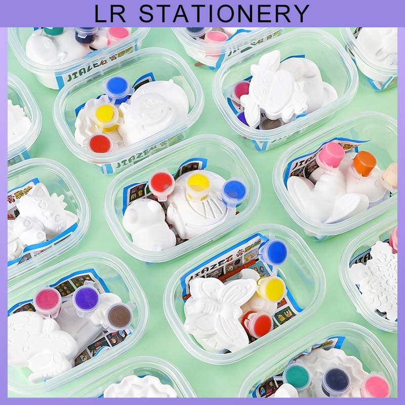 DIY Cartoon Coloring Plaster Doll Educational Toys Graffiti Painting ...