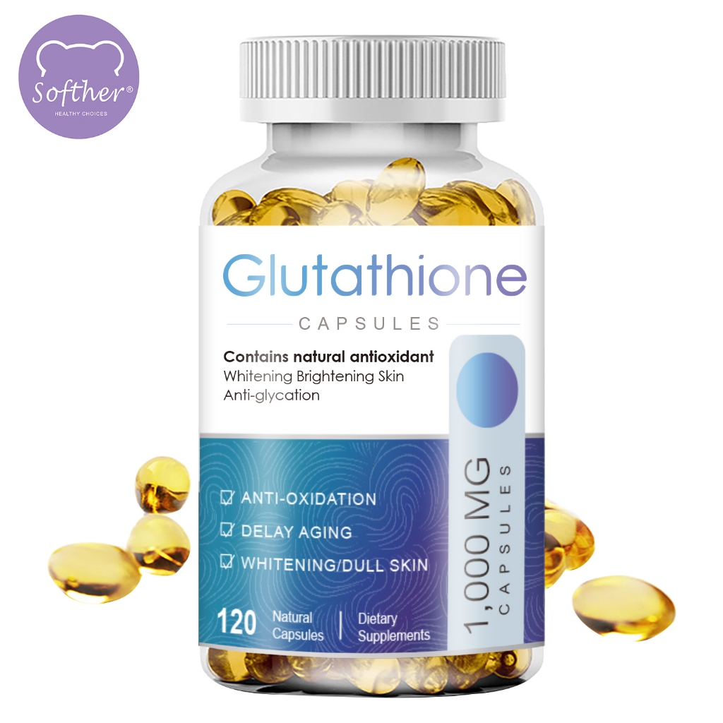 Softher Glutathione Capsule with Collagean Glowing Skin Anti-Aging ...