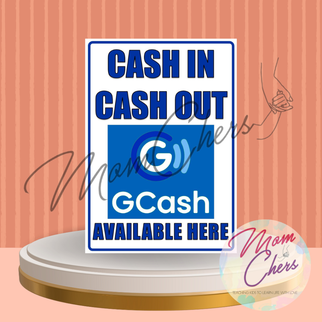 Laminated Signages GCASH Cash In Cash Out Load Bills Bank Transfer for ...