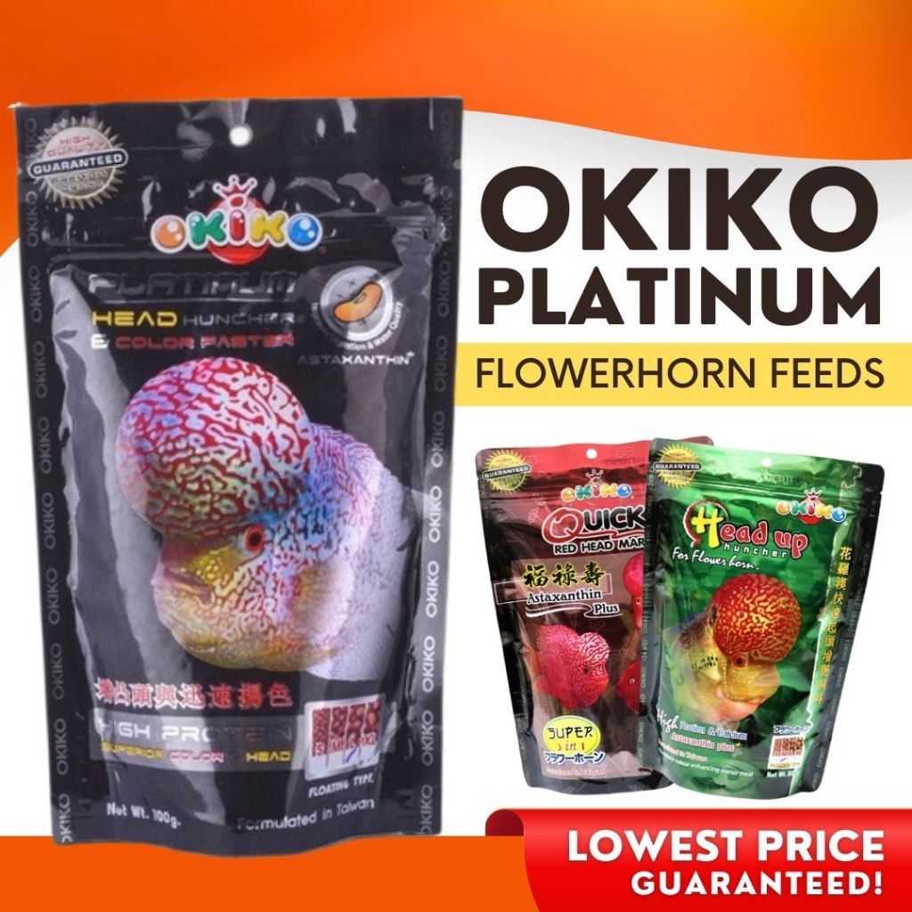 Okiko Platinum Color Enhancer & Head Huncher 100g Fish Food Speedy ...