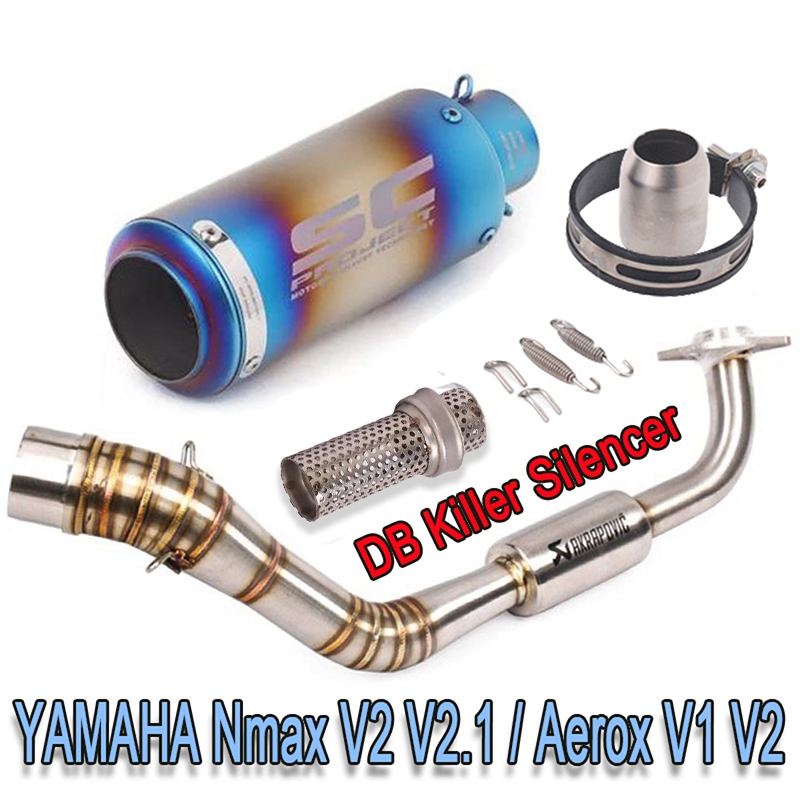 Elbow motorcycle exhaust pipe for Aerox V1 or V2/Nmax V2 2020 51mm ...