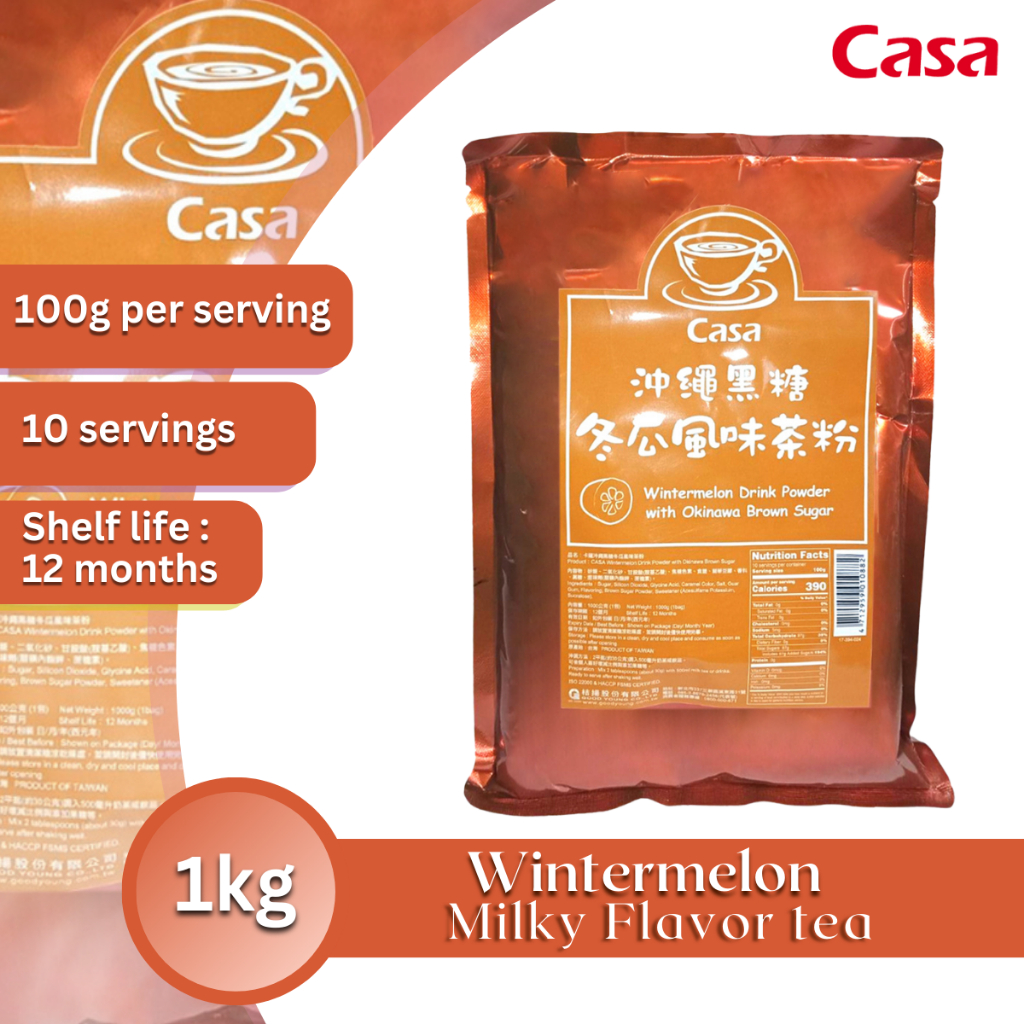 Casa Winter Melon Milky Flavor Tea Powder 1kg | Shopee Philippines