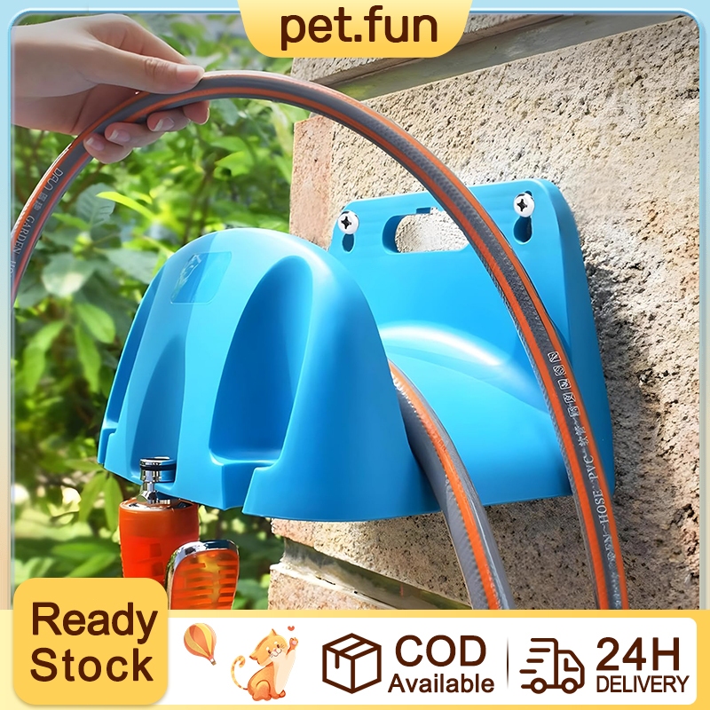 Water Pipe Rack Wall Mount PVC Hose Storage Rack Car Wash Garden ...