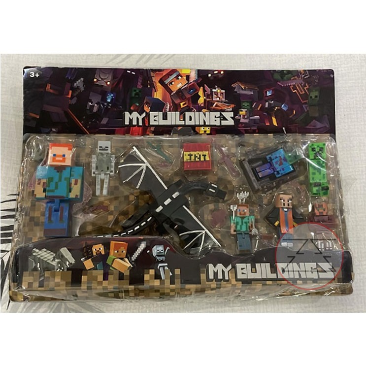 Minecraft 8 in 1 My Buildings Action Figures for Kids Boys and Girls ...
