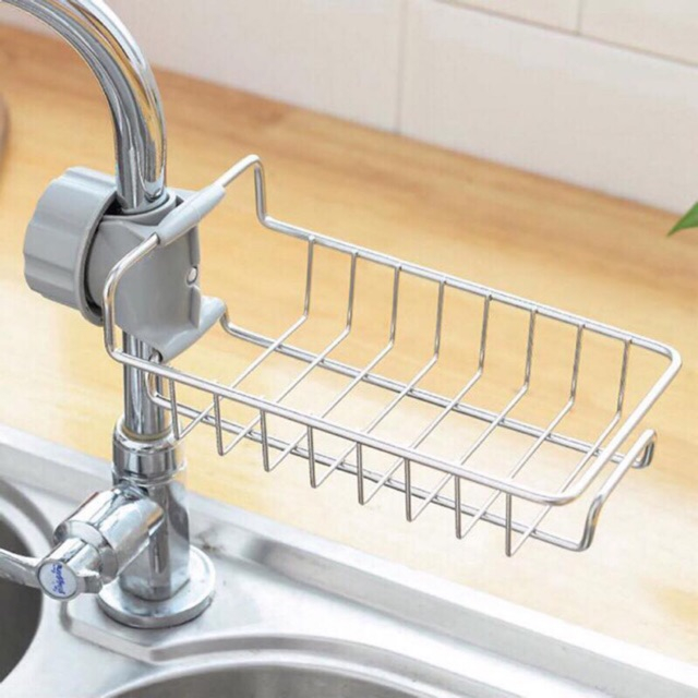 Shelf Drain Towel Organizer Sink Faucet Hanging Storage Rack Kitchen ...