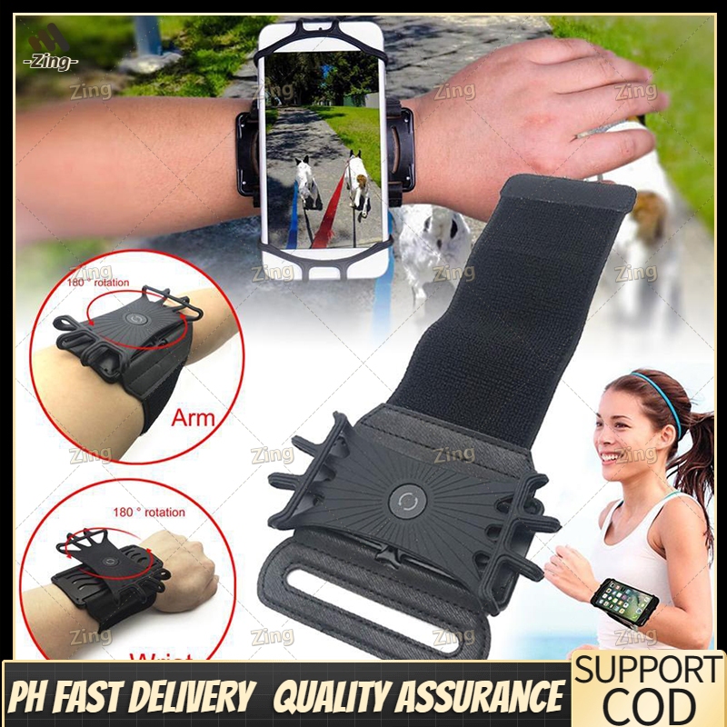 Removable Rotating Sports Phone Wristband Running Wrist Bag Navigation ...