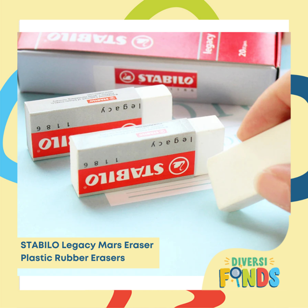 2pcs Stabilo Legacy Eraser Big White | Shopee Philippines
