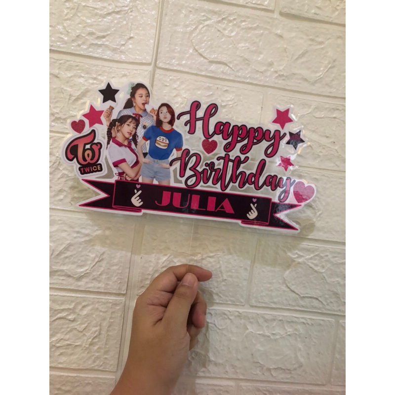 Customized Cake Topper Twice Theme Laminated | Shopee Philippines