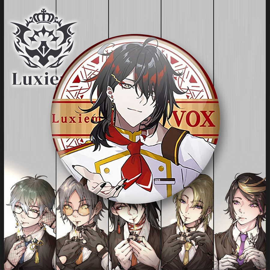 Luxiem Nijisanji EN Vtuber Button pin / Can Badge Glossy Matte Holo ...