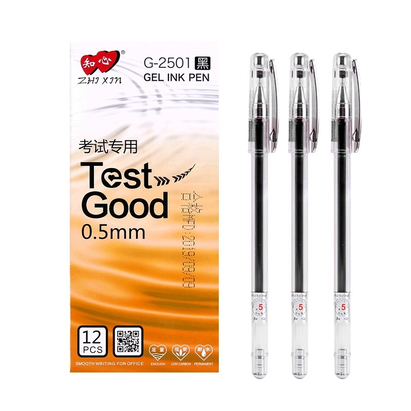 G-2501 TEST GOOD GEL PEN 0.5MM APPLY TO OFFICE SCHOOL BLACK (12PCS ...