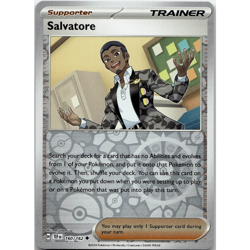 Pokemon TCG Salvatore 160/162 Temporal Forces Trainer | Shopee Philippines