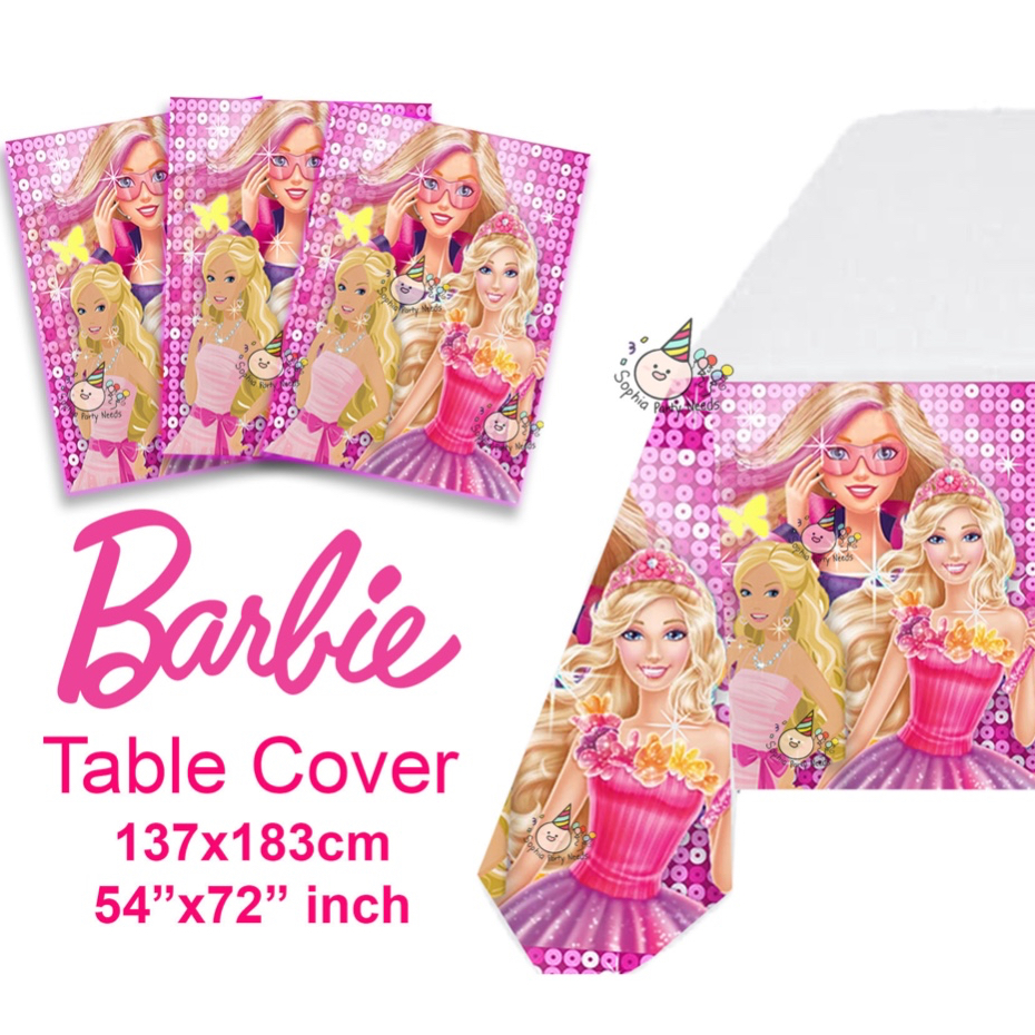 Barbie Pink Princess Design Table Cover for Party | Shopee Philippines