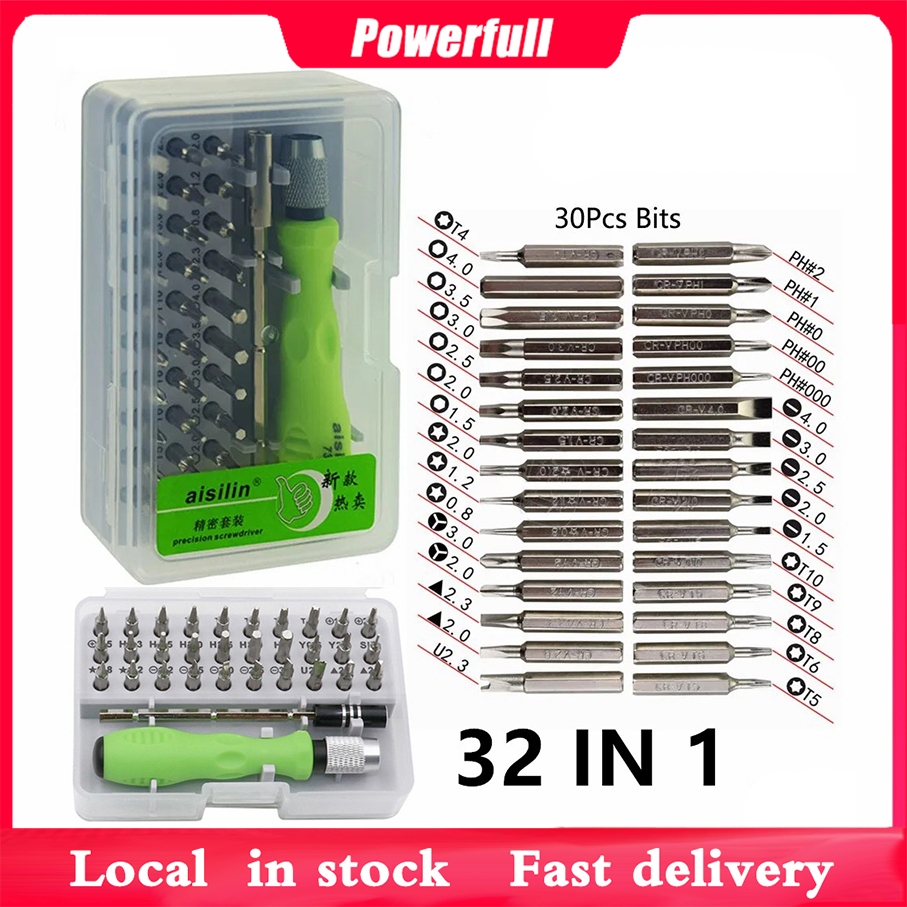 Screwdriver Set Mini Electronic Screwdriver Bits Multi-size screw ...