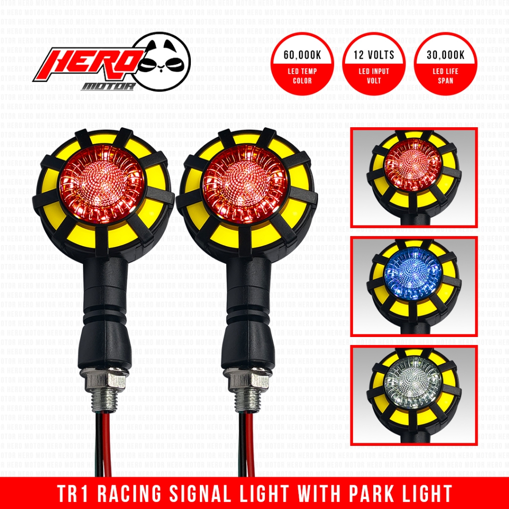 TR1 Racing Signal Light Steady & Running With Park Light LED Color ...