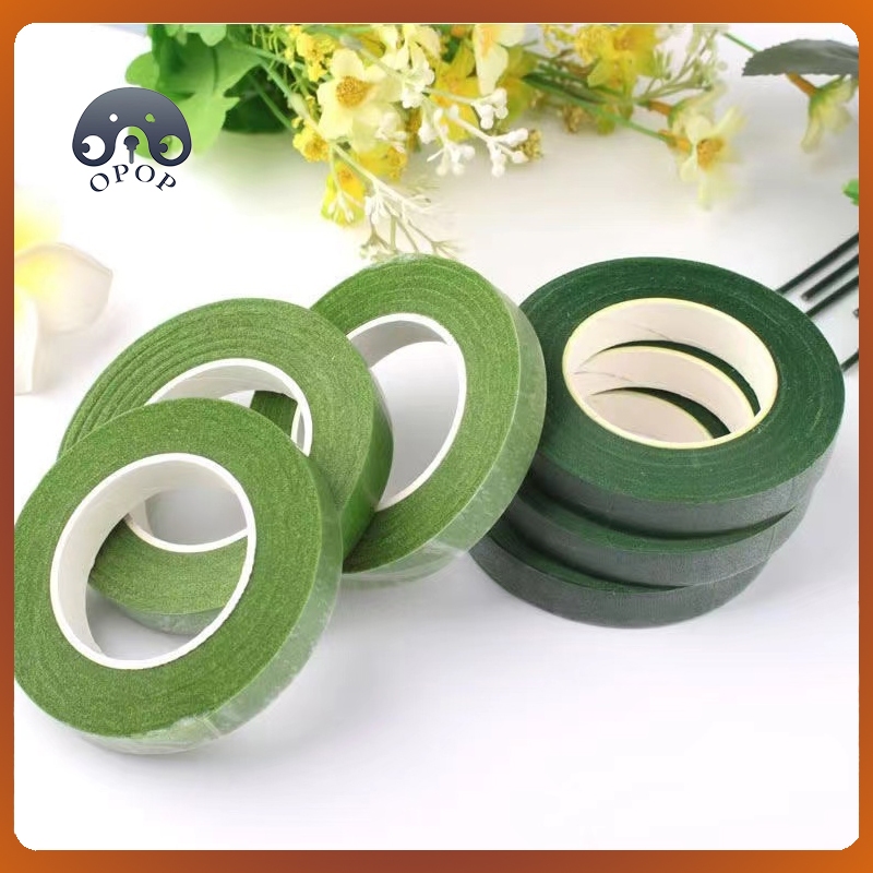 Green Floral Tape Stem Diy Handmade Packaging Flower Bundle Flower Tape ...