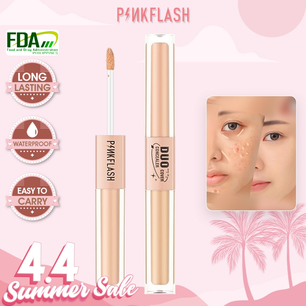 PINKFLASH Waterproof 2-in-1 Dual-Shade Concealer Full Coverage ...