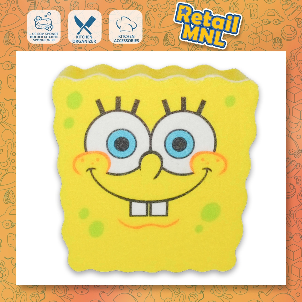 Retailmnl Cute Cartoon Sponge Holder SpongeBob Kitchen Organizer ...
