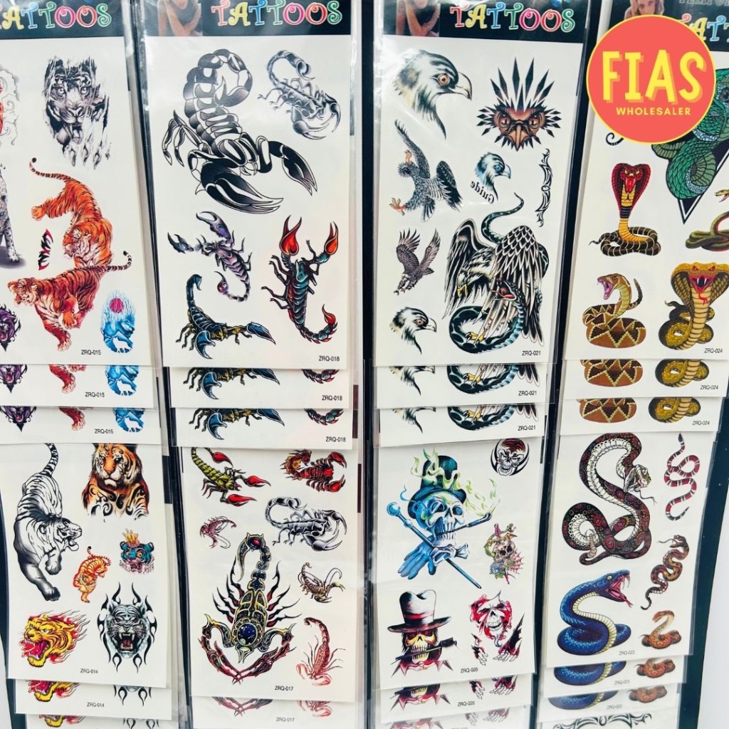 36 packs C91 Tattoo Toy Vertical | Shopee Philippines