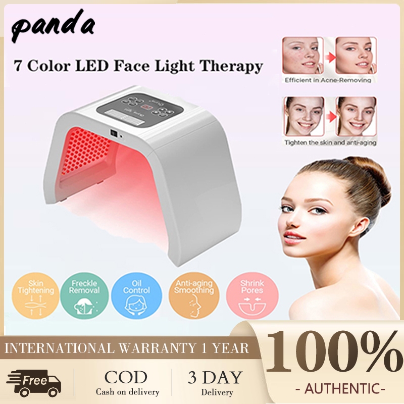 7 Color Pdt LED Face Light Therapy facial skin care acne treatment ...