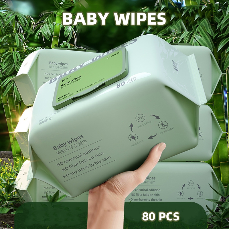 5pack/10pack Organic Baby Wipes (Non-Alcohol-wet wipes) Large Pack of ...