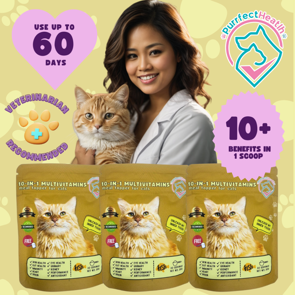 PH 10in1 For Cat Multivitamins, for healthy cat, for pet health ...