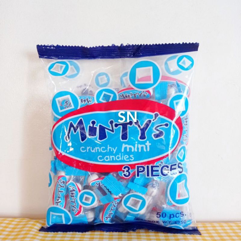 SN Mintys Crunchy Mint Candy (50pcs/195g) Minty's | Shopee Philippines