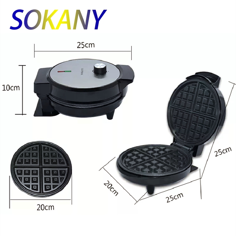SOKANY 8 in 1 Electric Waffle Maker Pan Nonstick 3 in 1 Donut Maker ...