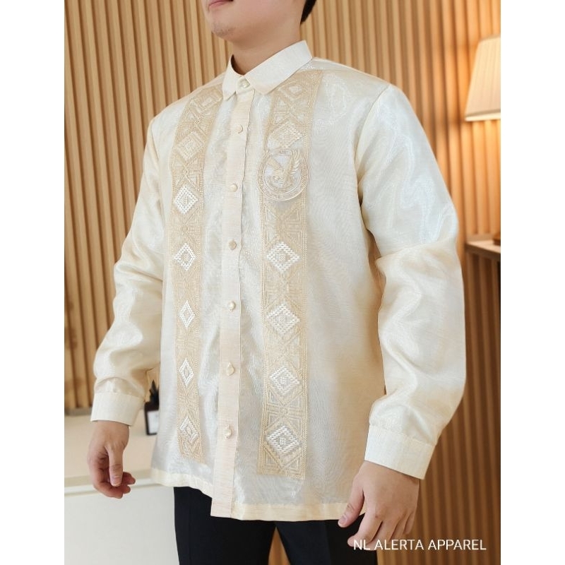 MODERN BARONG TAGALOG WITH EAGLE LOGO FOR MEN | Shopee Philippines