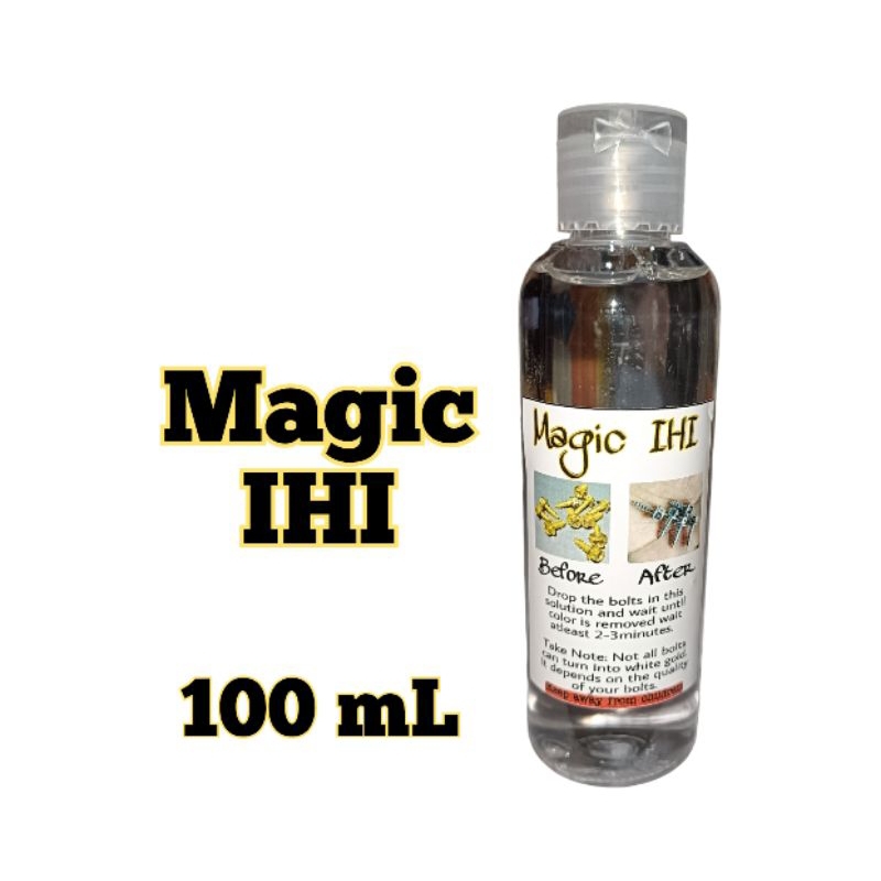 Magic IHI BOLTS COLOR REMOVER Bolts turning to white 250ML | Shopee ...