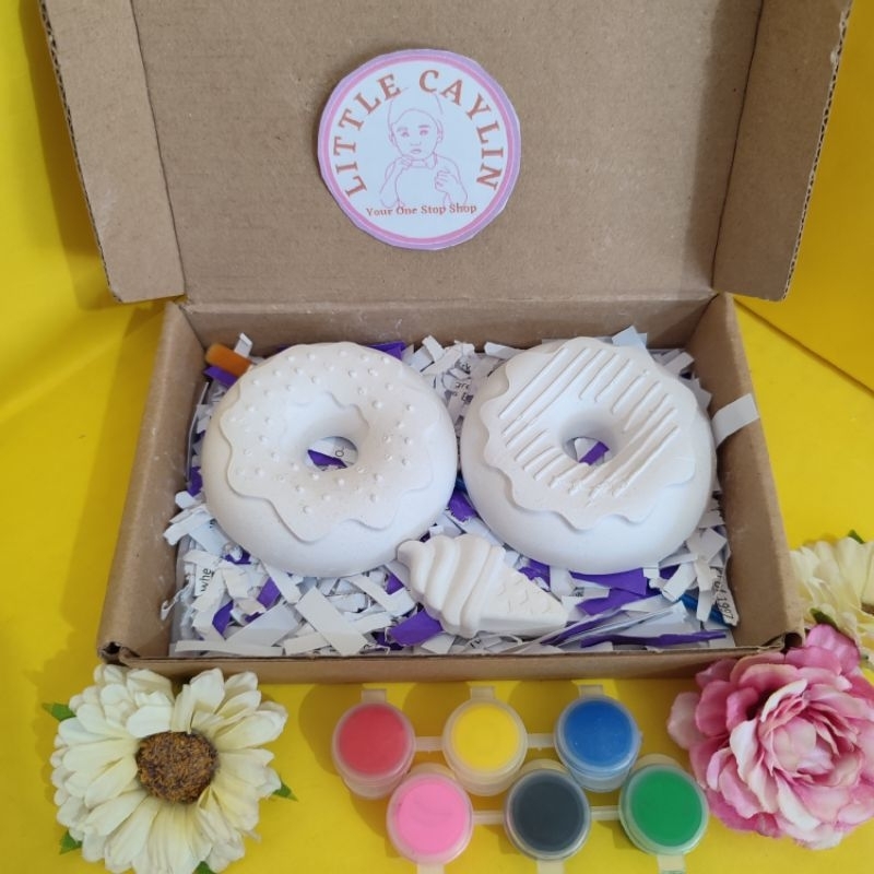 Donut Plaster Painting Set (2pcs random donut design) | Shopee Philippines
