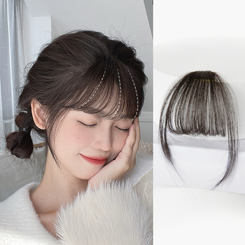 Minsshop Korean Style Looks Real Thin Air Bangs Extension Easy Wear ...