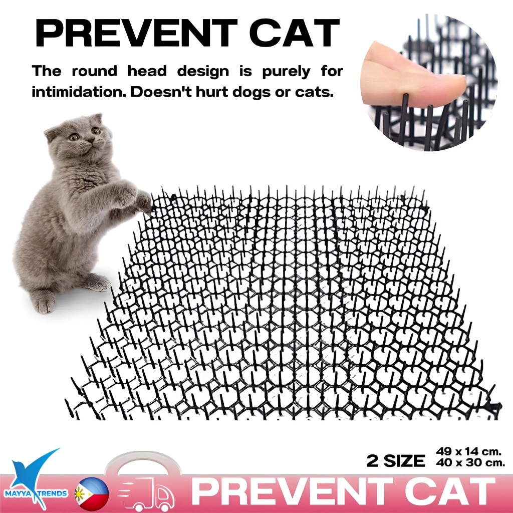 Cat Scat Mat Anti-Cat and Pest Plastic Prickle Strip Cat Repellent Pad ...