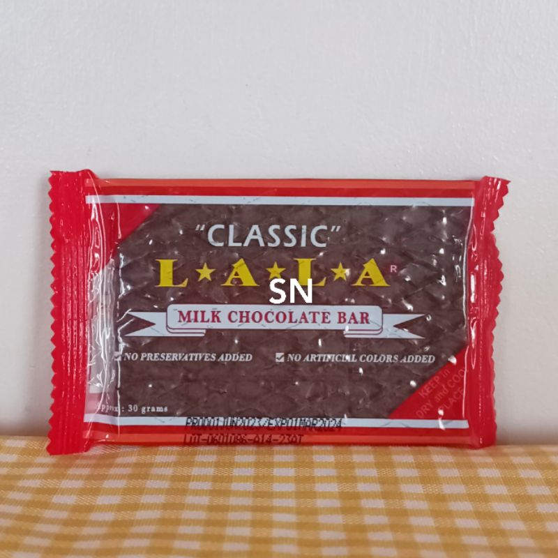 SN Classic Lala Milk Chocolate Bar (30g) ~ Batang 90s Chocolate ...