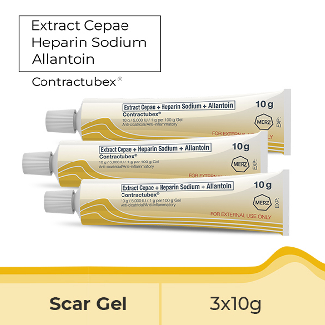 Contractubex [Extract Cepae + Heparin Sodium + Allantoin] - 10g x3 | Shopee Philippines
