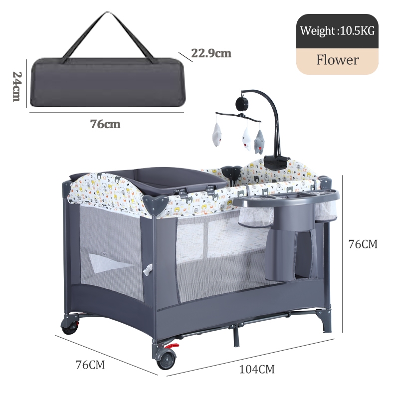 COCOBB Baby Rocker Crib Folding Swing Crib With Mosquito Nnet And ...