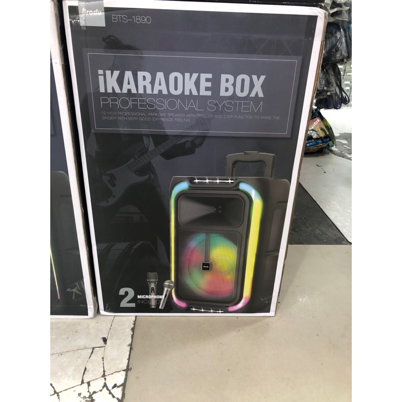 BTS-1890 IKARAOKE BOX Professional System Bluetooh Speaker With Dual ...