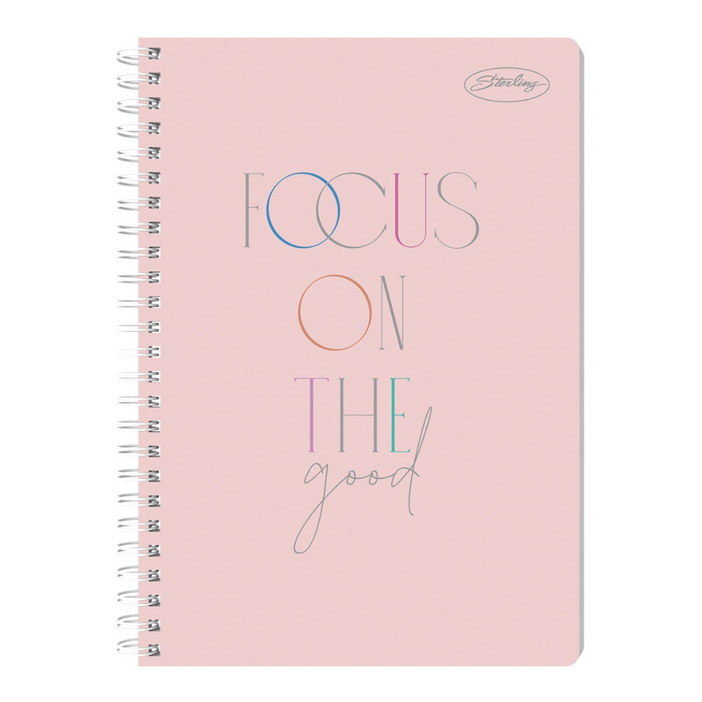 1 Pc Sterling Spiral Notebook 685 Sheer Lines 80 Leaves Random Design ...