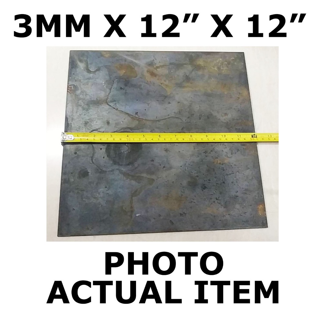 MS BASE PLATE 3MM X 12" X 12" MILD STEEL ...