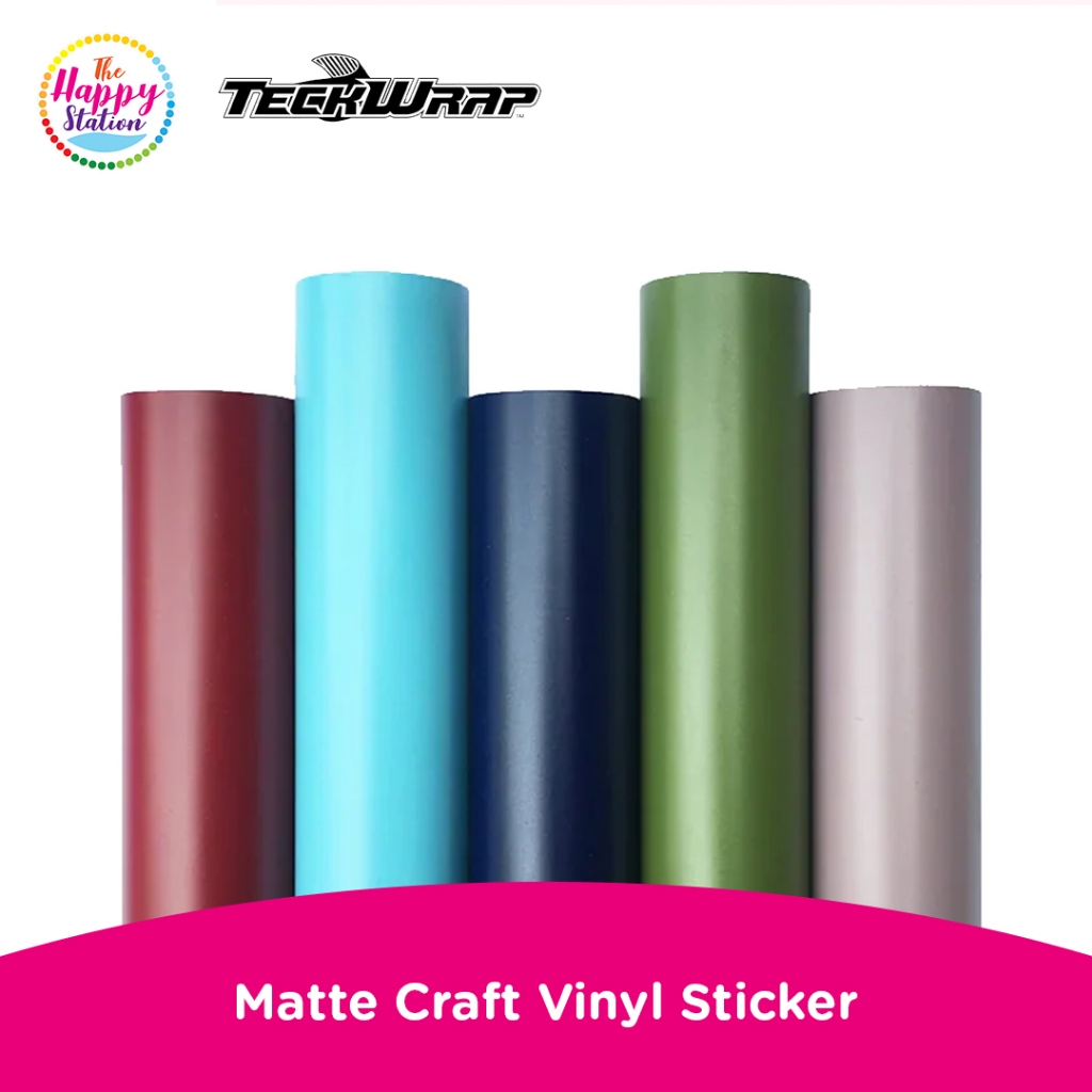 TECKWRAP | Matte Craft Vinyl Sticker, adhesive vinyl sticker for ...