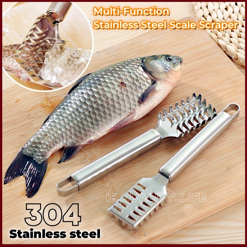 1Pc Fish Scale Remover Stainless Steel Fish Scale Remover Cleaner ...
