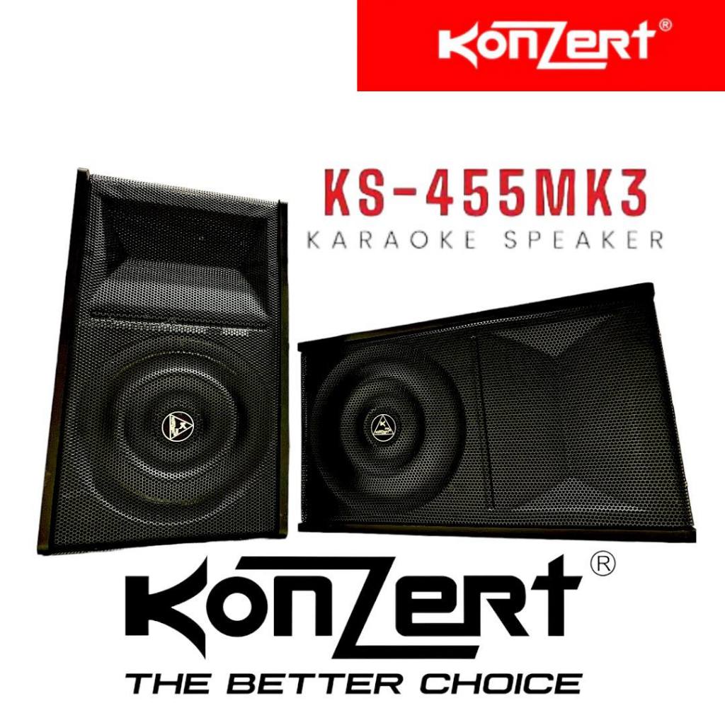 Konzert 2pcs KS-455MK3 Karaoke Speaker System 3 Way Speakers 450 Watts | Shopee Philippines