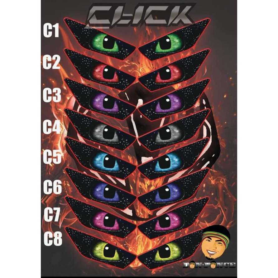 Honda Click Toothless Eye Winker Transparent / CLICK V3 - V2 125 / 150 ...